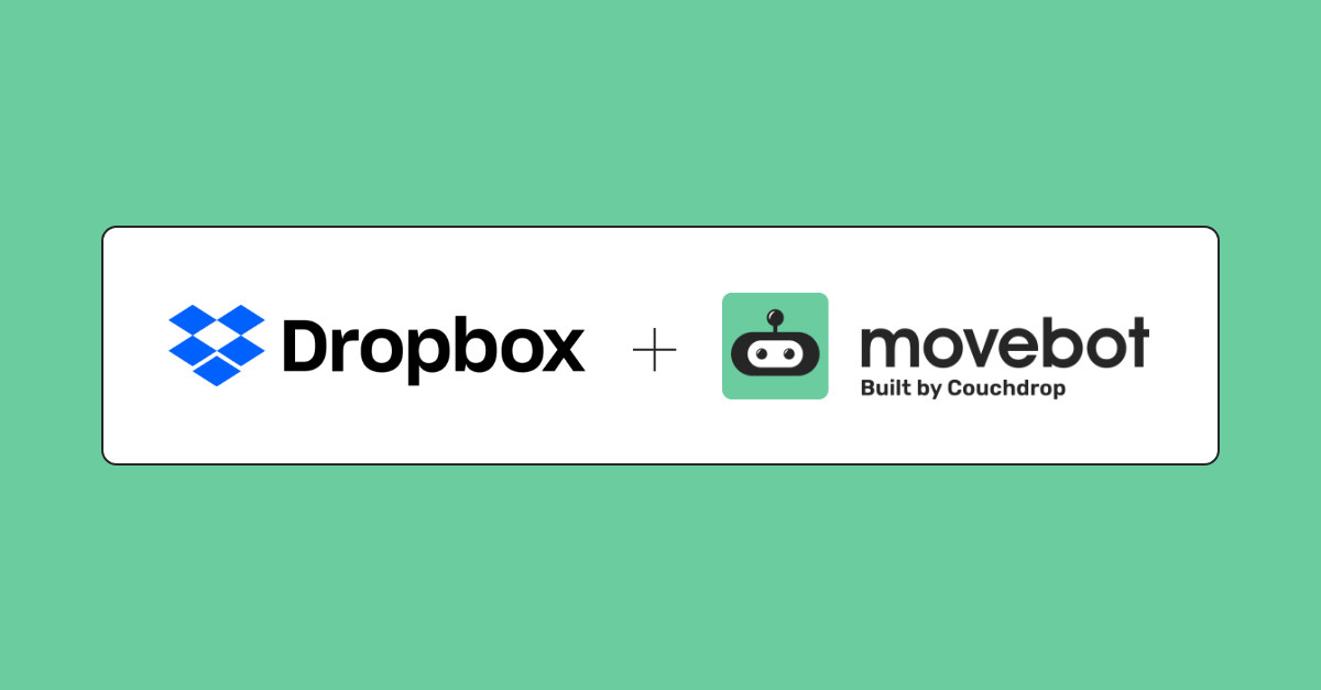 Movebot & Dropbox Partnership Announcement | Movebot - Data Agility