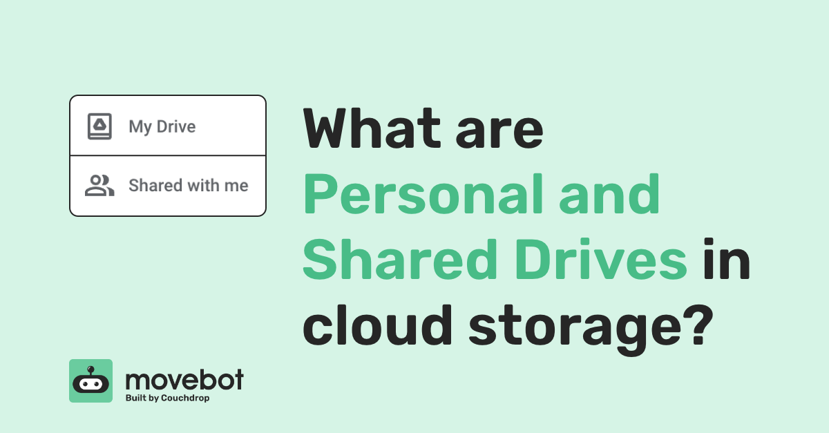What are Personal and Shared Drives in cloud storage? | Movebot